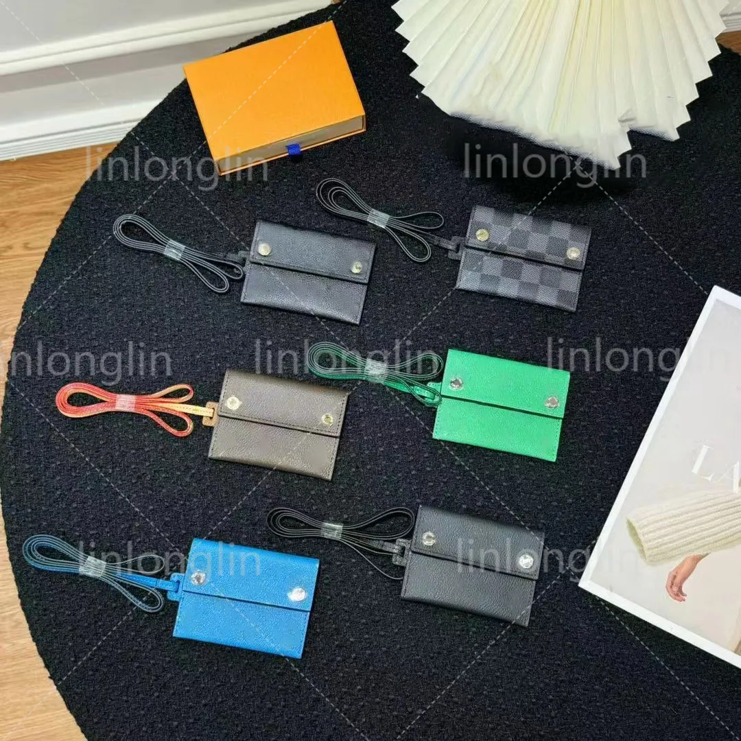 Luxury Cards Clamp Work Permit Lanyard Hanging Designer Wallet Women ...