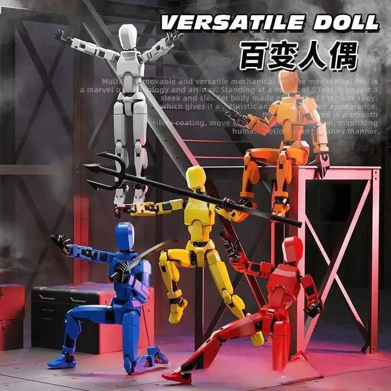 Deformable Action Figure Set With Non 3D Printed Joints Movable Lucky ...