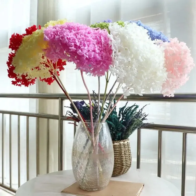 Preserved Dried Hydrangea Hydrangea Flower For Weddings, Christmas, And ...