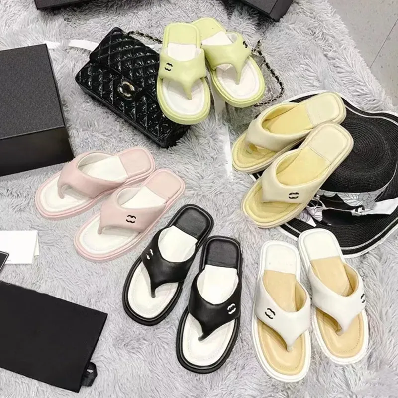 Designer Leather Slippers Women's Slide Top Quality Luxury Summer Brand ...