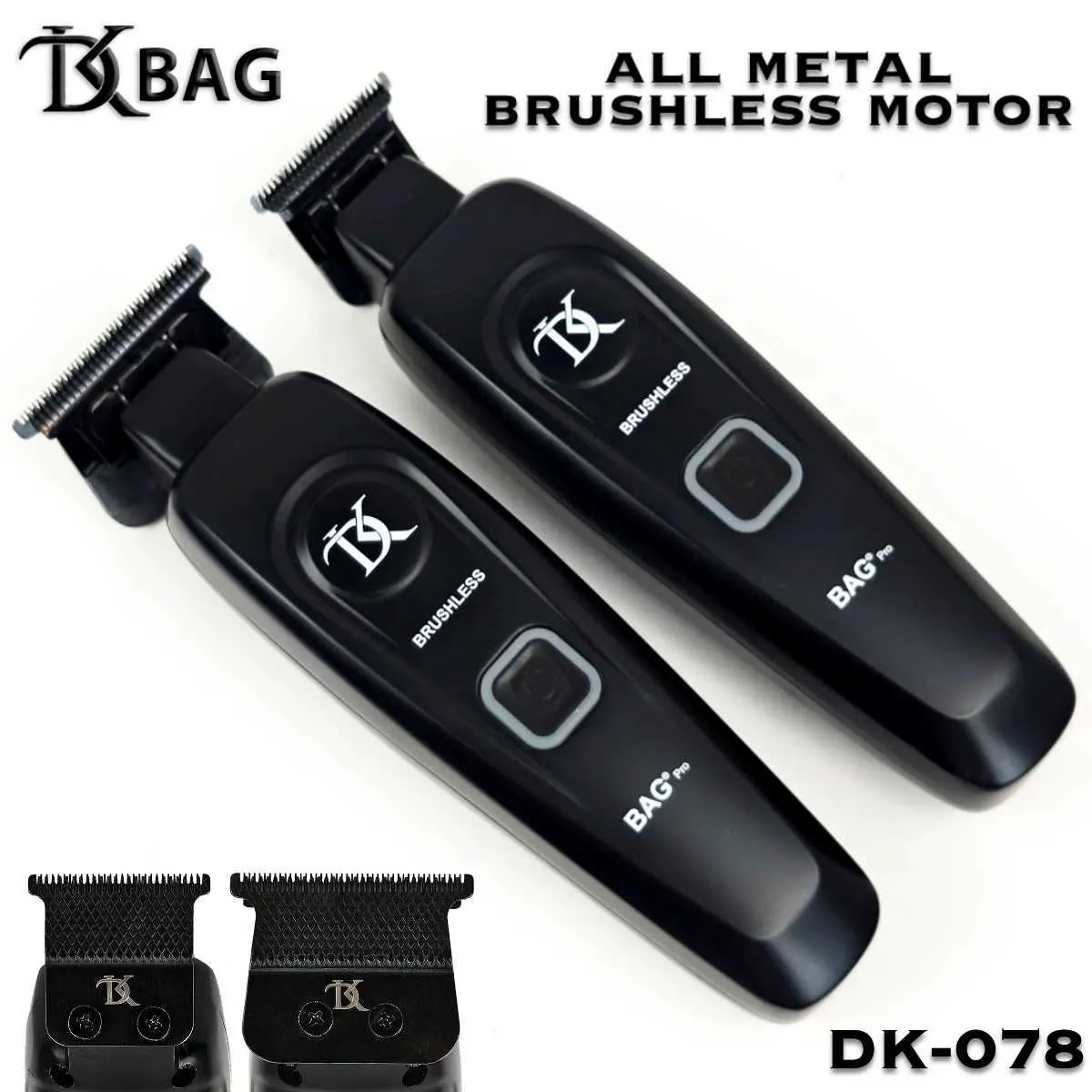 Professional Hair Clippers - Brushless Motor, 7200RPM, All Metal, Dual ...