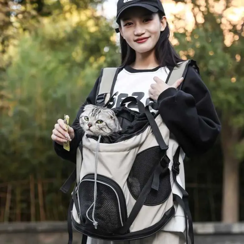Breathable Portable Cat Backpack Carrier For Small Dogs And Cat Carrier ...
