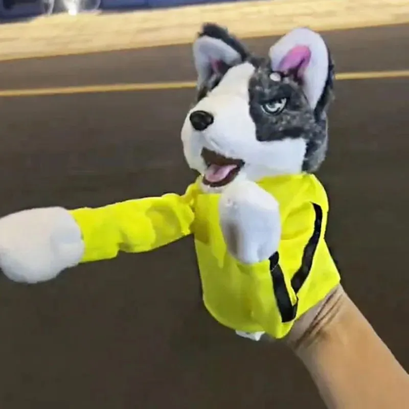 Talking Hand Puppet Pranks: Interactive Boxer Toy Dog With Sound For ...