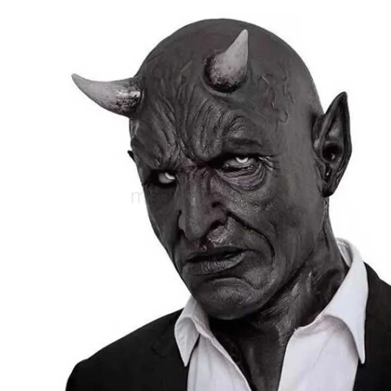 Latex Demon Mask, Scary Ghost Halloween Headpiece ... From Madly_in ...