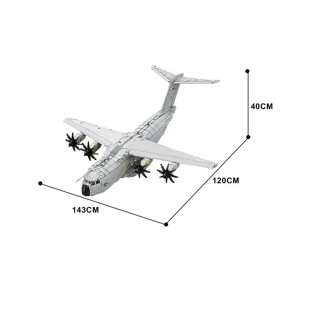 DHgate.com:Gobricks MOC Airbus A400M Atlas Military Cargo Plane 14845 PCS UCS Building Blocks ...