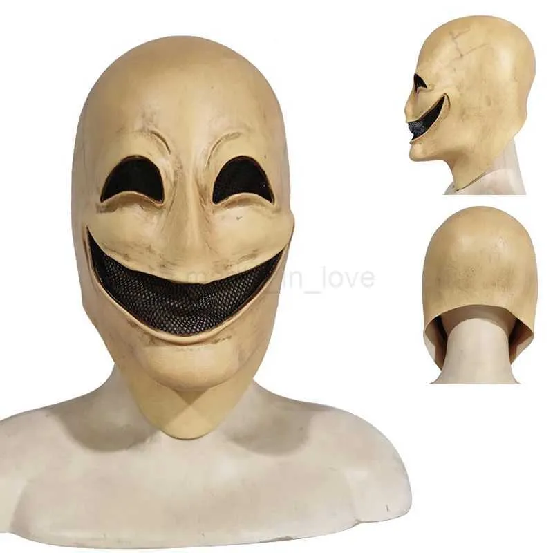 Horror Smile No Face Latex Mascara For Men Full Head Alien Helmet Elias ...