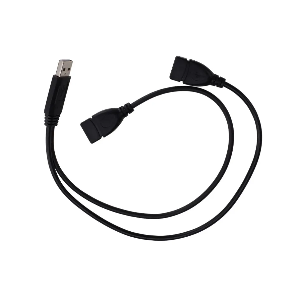 USB 2.0 Extension Cable Male To Female Splitter With 2 Female Usb Socket Screwfix For Data ...