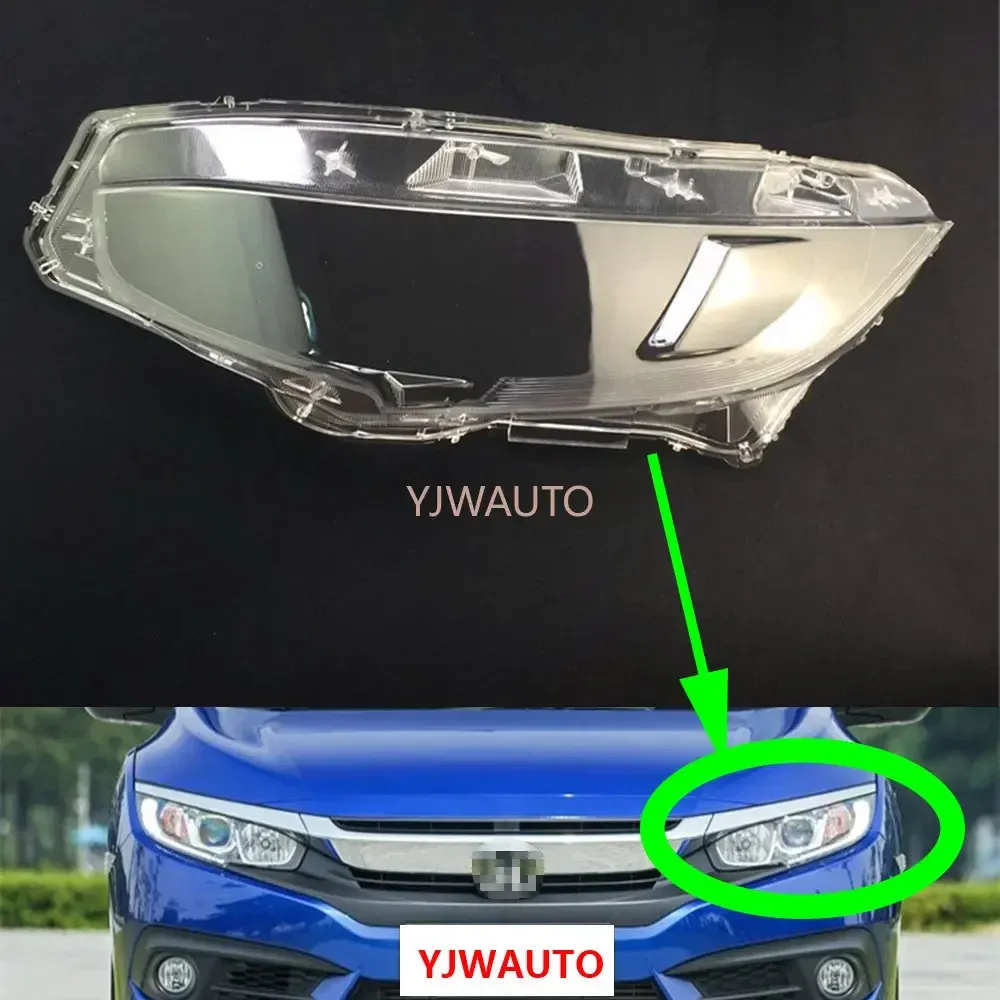 Honda Civic 2016- Headlight Lens Cover: Clear Headlamp Replacement ...