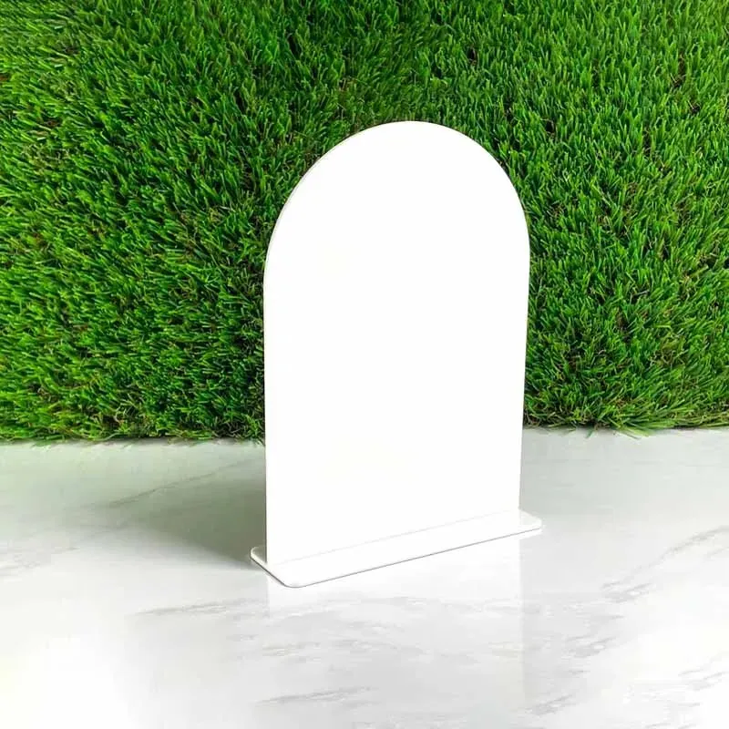 Premium Arch Acrylic Sheets with Stands - DIY Signs & Table Numbers ...