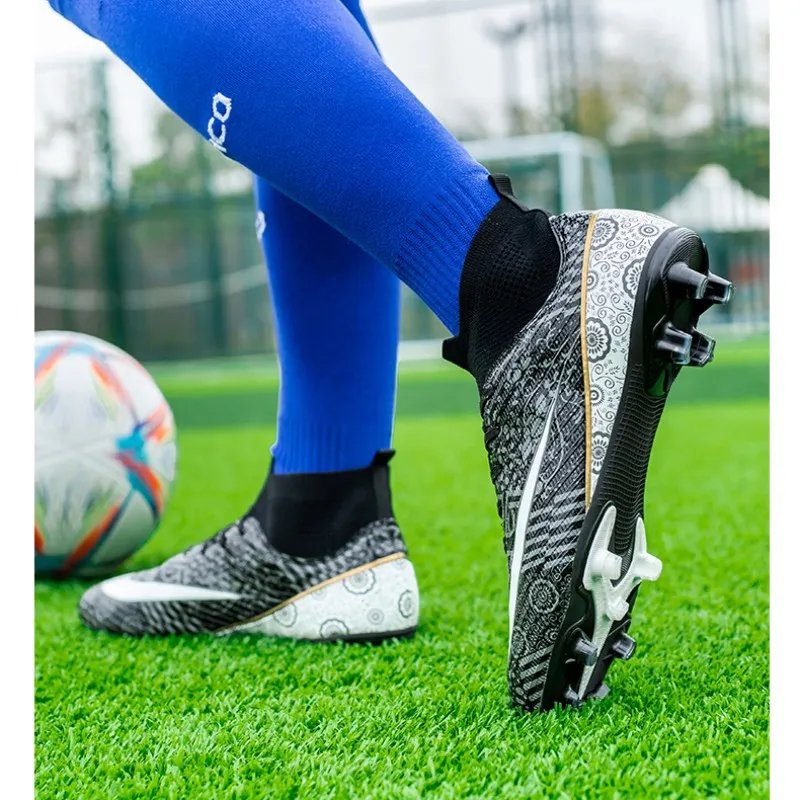 High Top Football Boots TF/FG Outdoor Anti Skid And Shock Absorbing ...