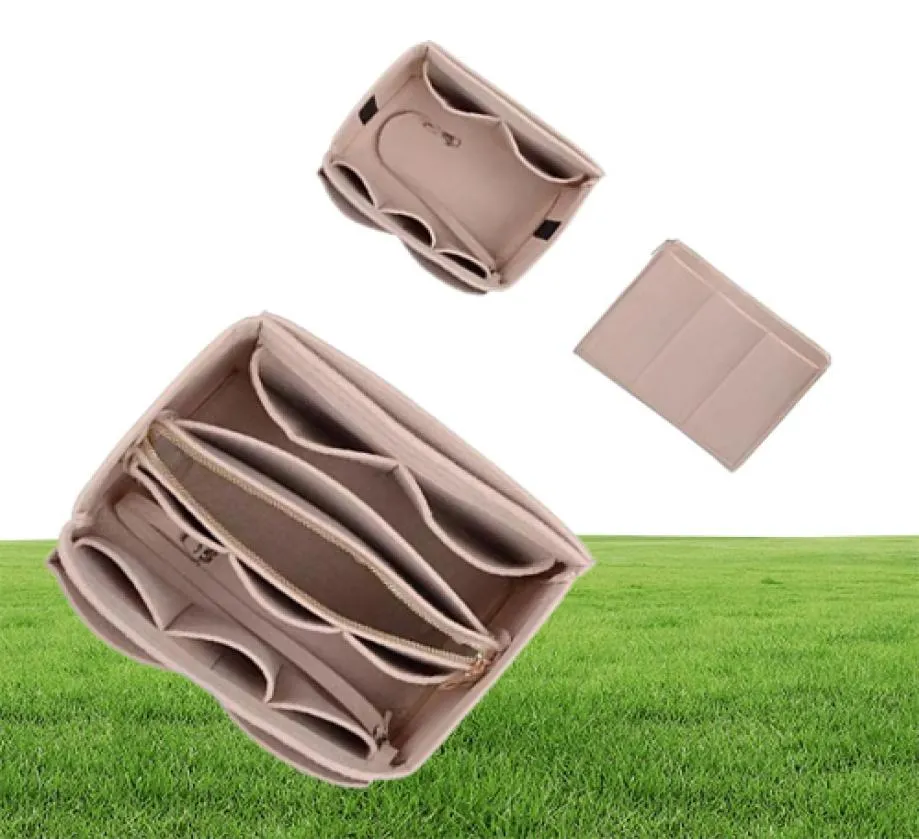 Felt Inner Bag Organiser With Zipper For No Closure Totes And Designer ...