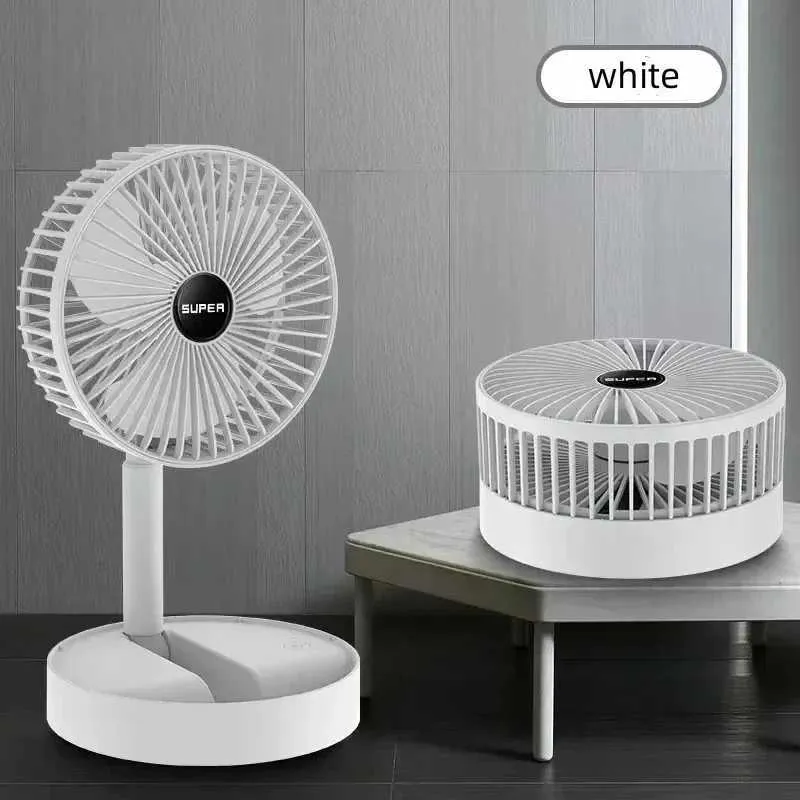 6 Inch Foldable Charging Wala Table Fan With Retractable Floor/USB, 3 ...