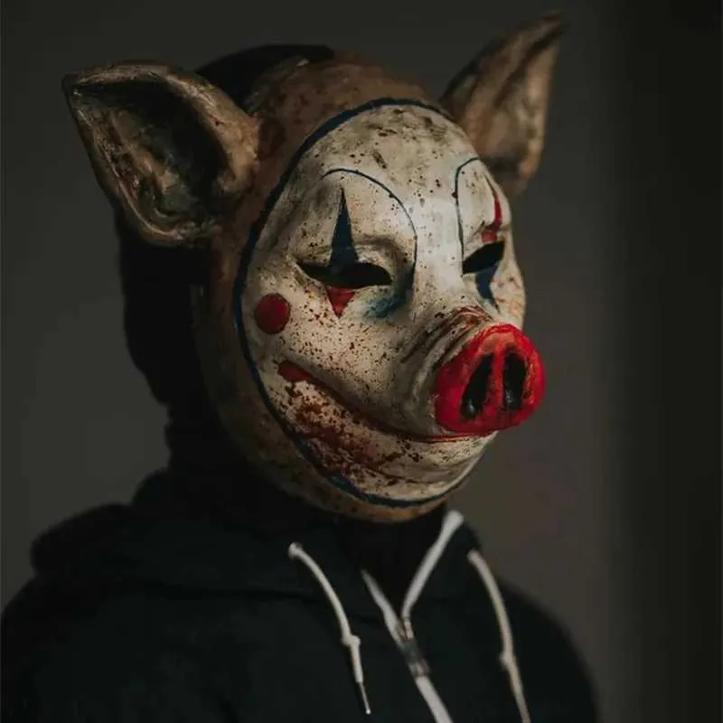 Creepy Clown Mask: Animal Masquerade Masks, Latex Pig... From Madly_in ...