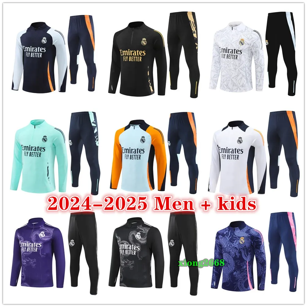Real Madrid 2022 2024 Tracksuit Training Suit VINI JR BELLINGHAM Design ...