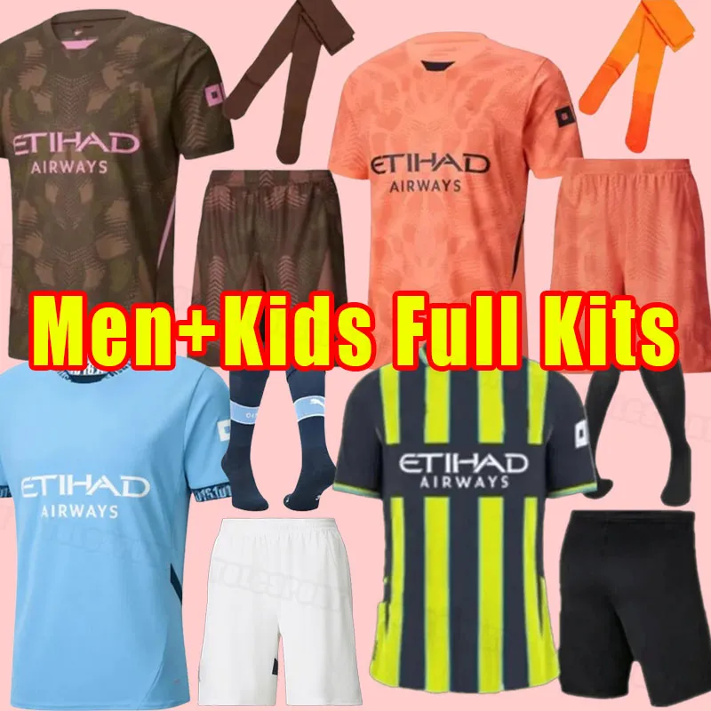 Kids Adult Soccer Jersey And Sock Sets Full Kit, Short Sleeve, 2024 ...