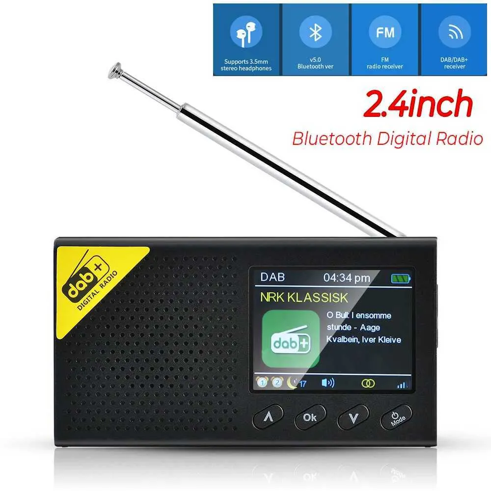 Portable DAB FM Radio - Bluetooth 5.0 Digital Radio with LCD Display ...
