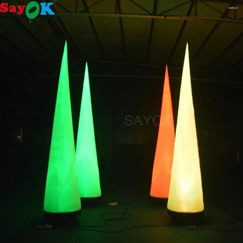 Wholesale Giant Glowing Inflatable Cone Decoration Perfect For Parties ...