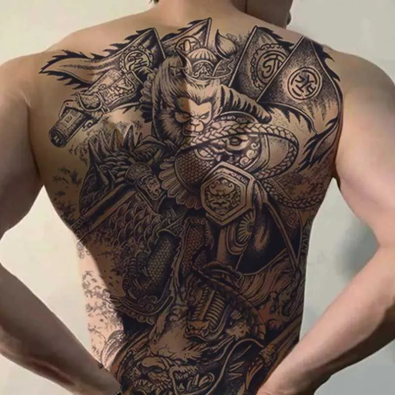 Full Back Temporary Tattoos: Lasting, Waterproof & Realistic Designs ...
