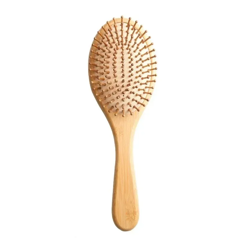 Premium Wooden Scalp Massager Comb - Curved Design for Hair Care ...