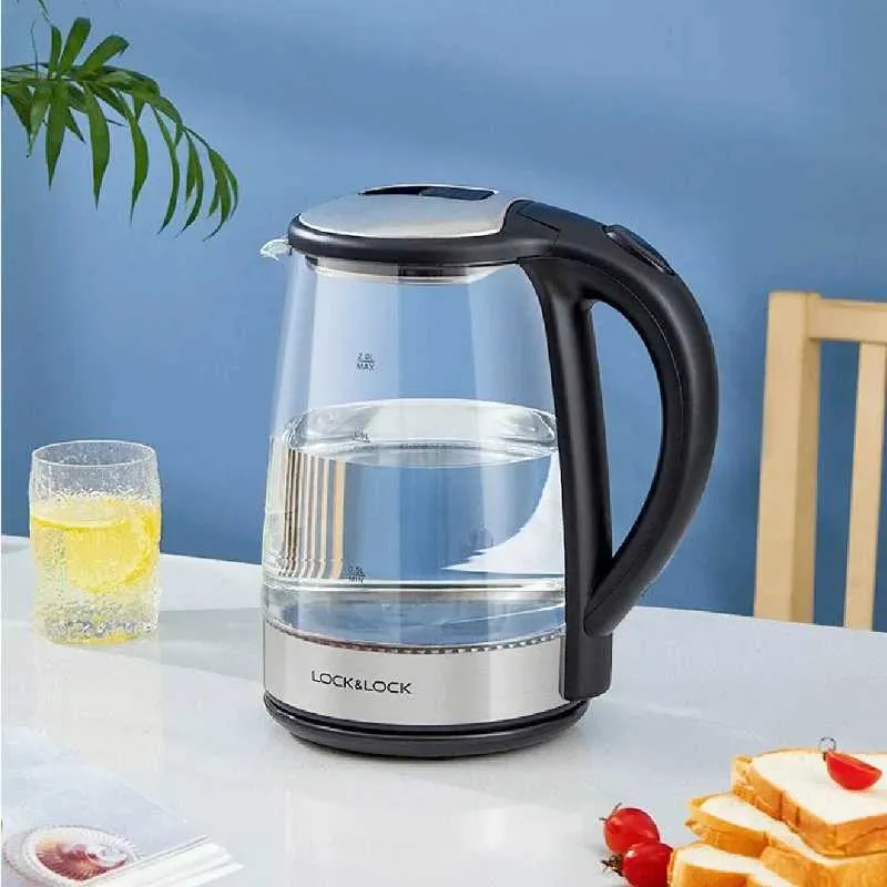Large Capacity 2L Blue Photoelectric Kettle With Glass Cover High ...
