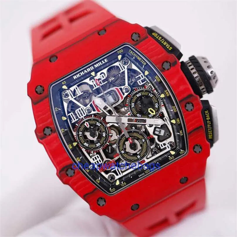 Red Devil RM1103 Mens Automatic Chronograph Wristwatch For Men Carbon ...