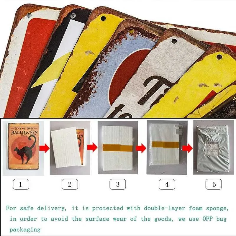 Movie Character Metal Sign - Vintage Film Poster, Retro Tin Sign, Man ...