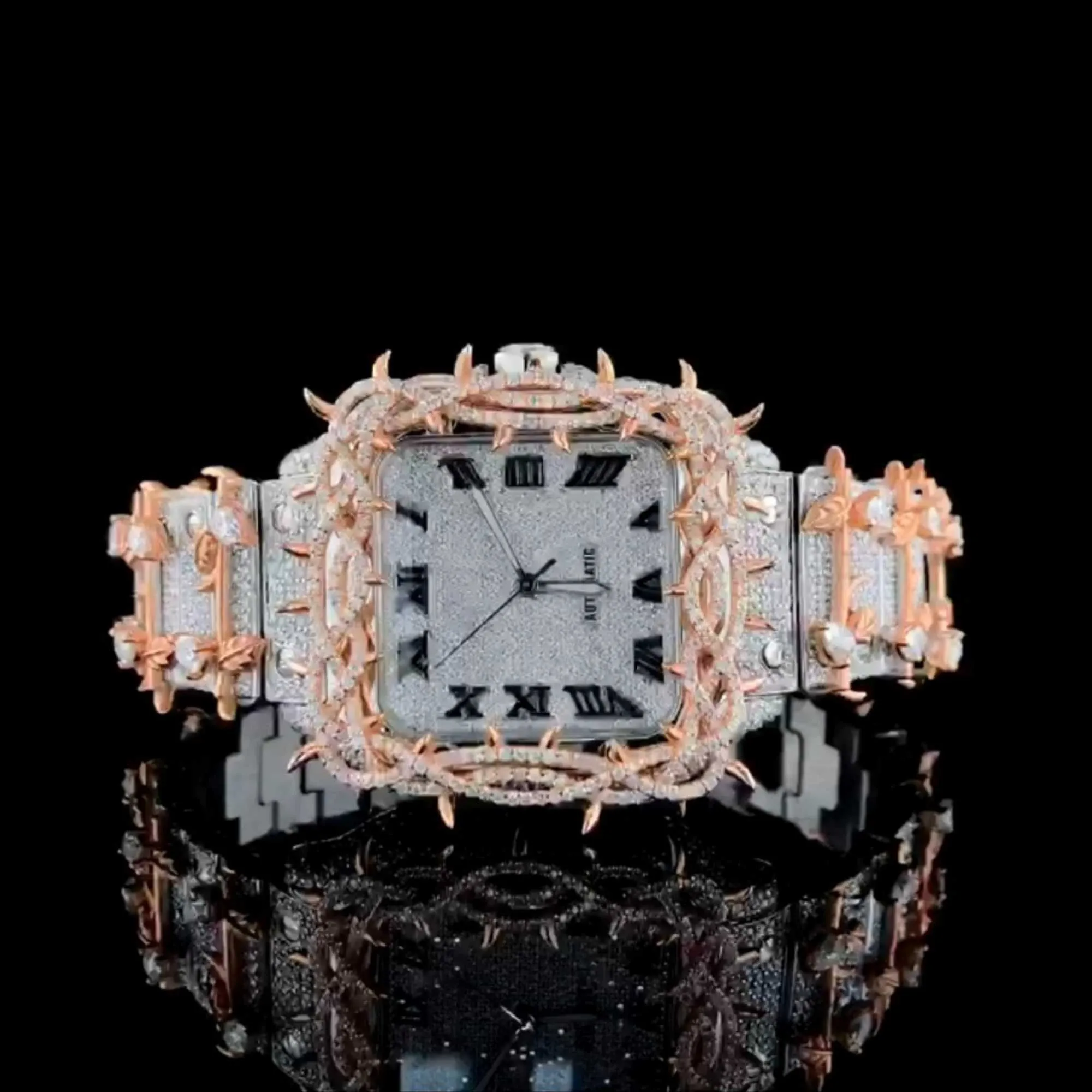 DHgate.com:Exquisite DEF Moissanite Diamond Watch: Authentic Hip-Hop ...