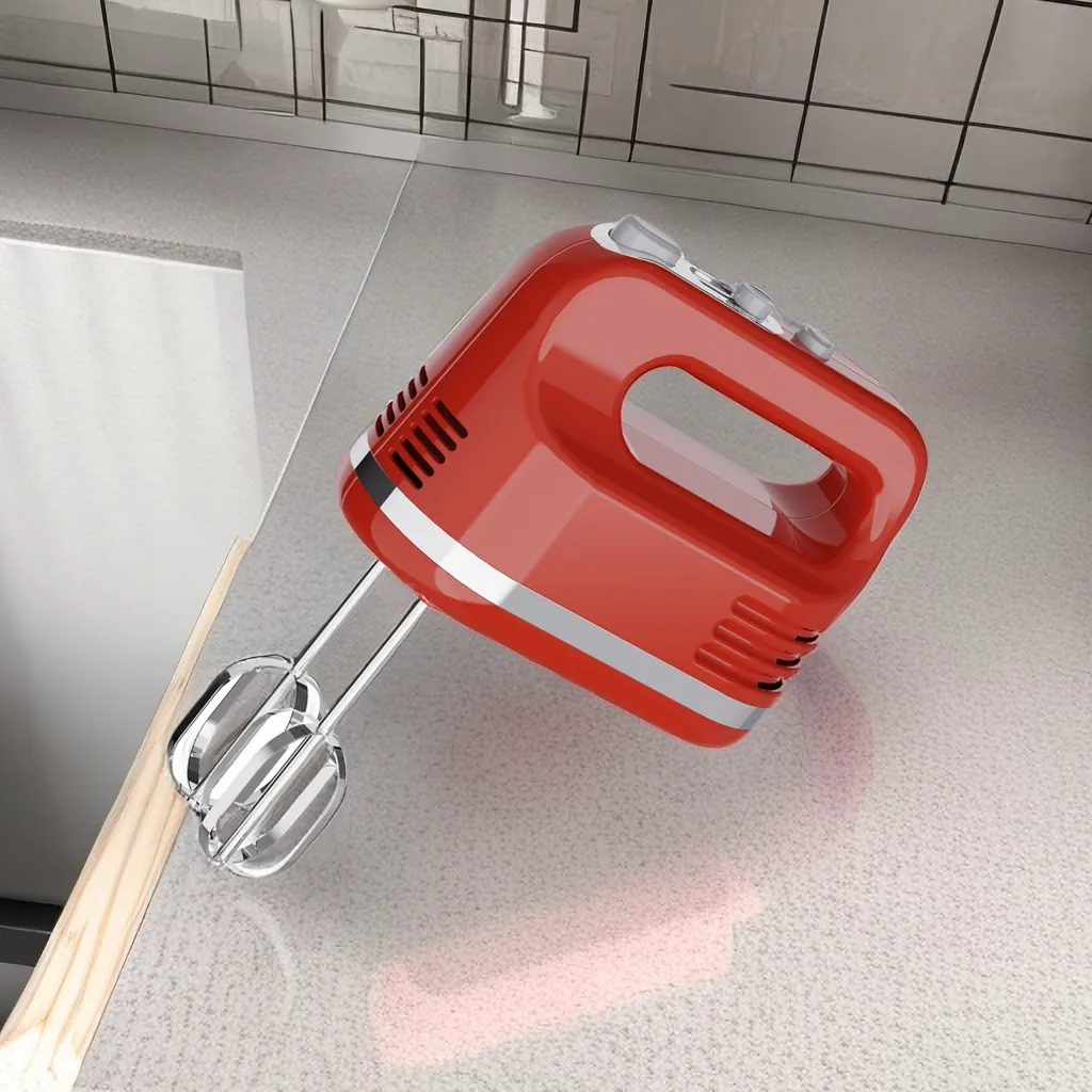 5 Speed Electric Hand Mixer, 300W/400W Powerful Handheld Mixer With 4 ...