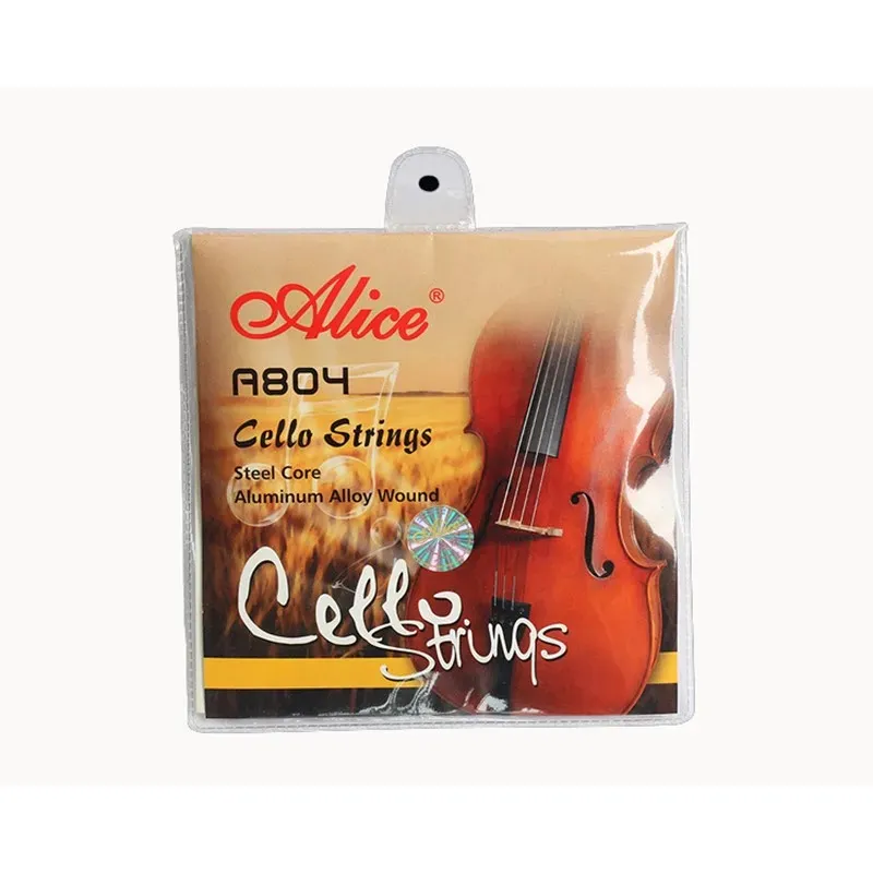 Premium Cello Strings Set - Steel Core, Aluminum Alloy Wound - Fits 1/2 ...