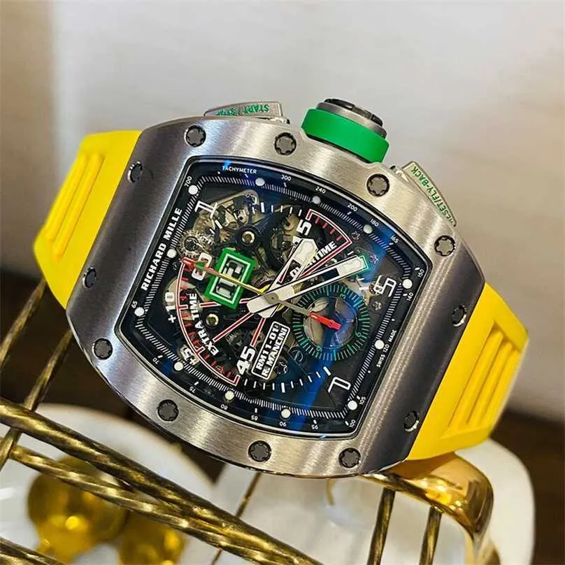 Mancini Exclusive Titanium Alloy Automatic Chronograph RM Wristwatch ...