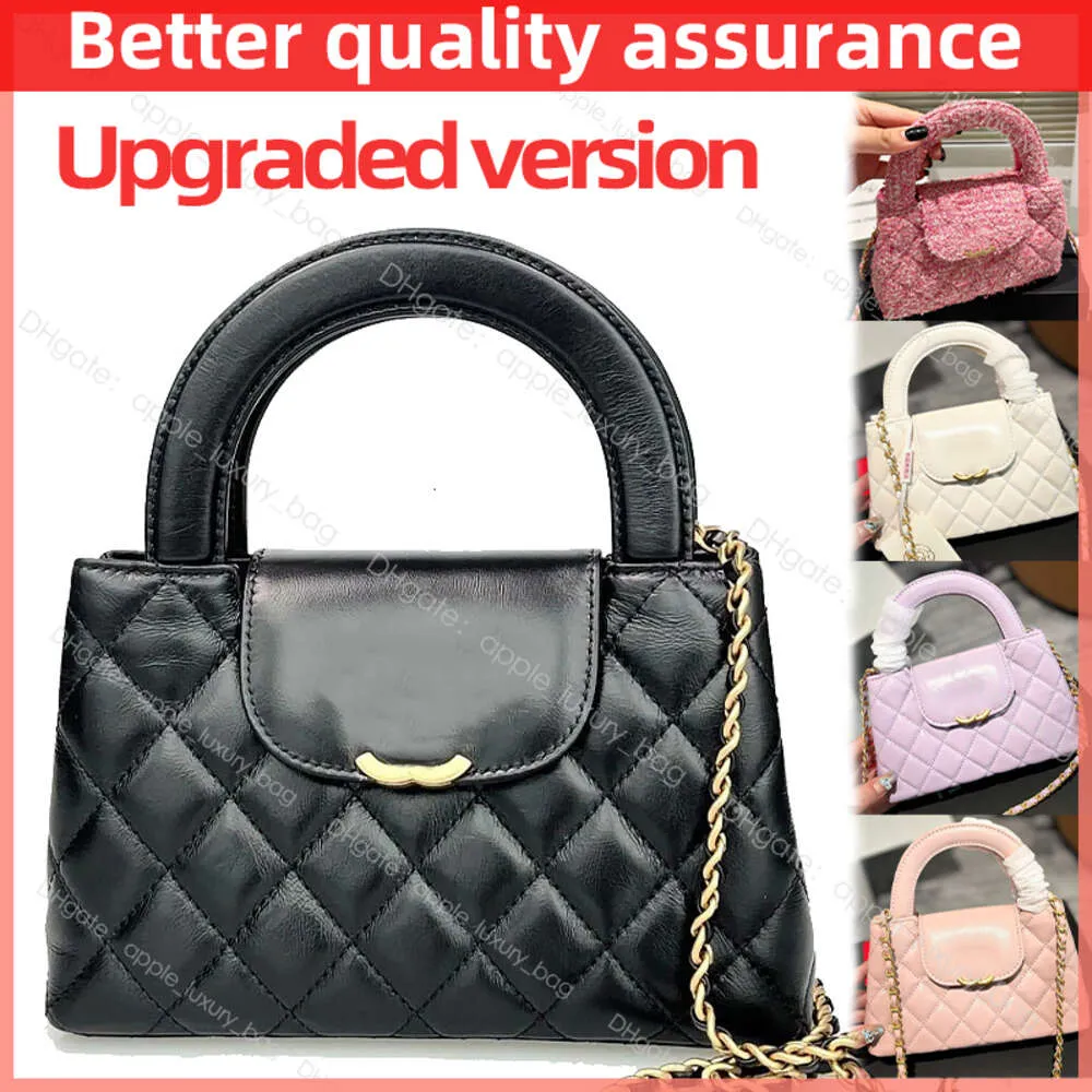 Luxury Womens Quilling Leather Tote Bag With Metal Chain Clutch ...