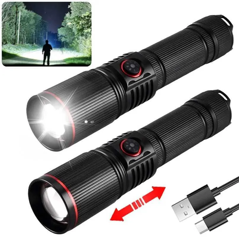 Powerful Long-Distance Flashlight - Zoomable, Sturdy Design, & Battery ...