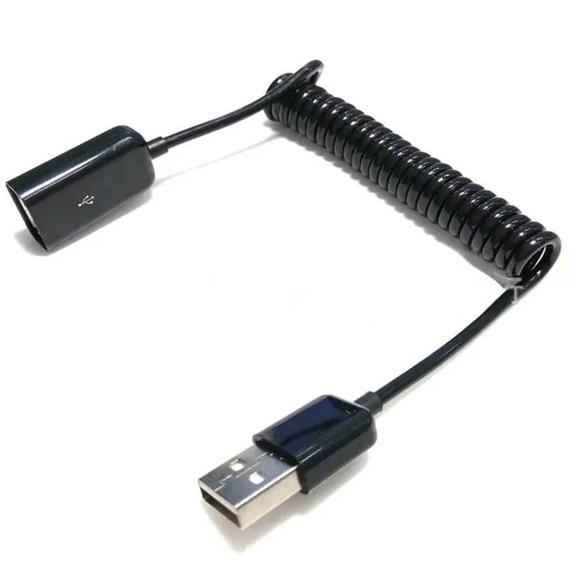 DHgate.com:USB 2.0 Type A Male to Female Spring Extension Cable, 1M/3M ...