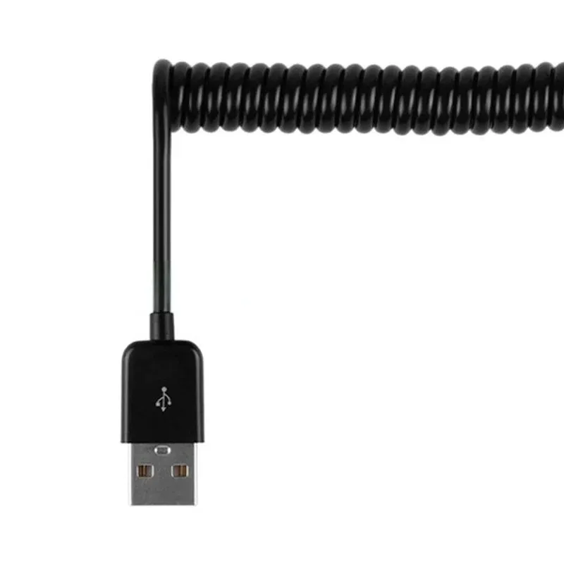 DHgate.com:USB 2.0 Type A Male to Female Spring Extension Cable, 1M/3M ...