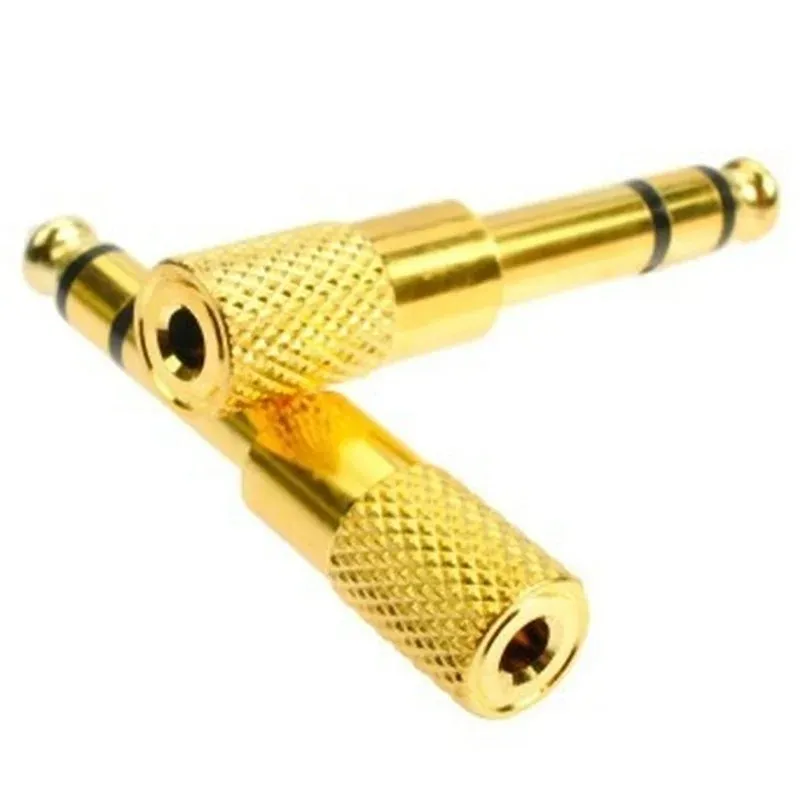 Premium Audio Adapter: 6.35mm Male to 3.5mm Female - Gold-Plated Stereo ...