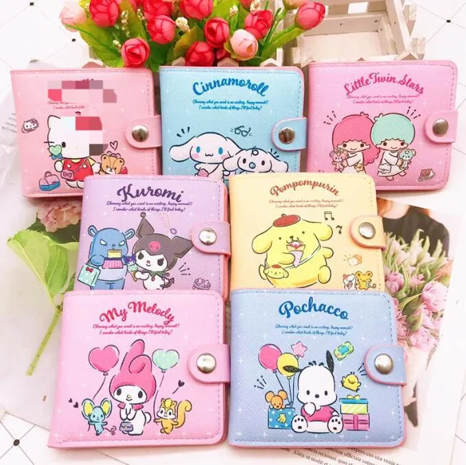 Cute Folding Wallet Cartoon Coin Purse And Card Holder For Women And ...