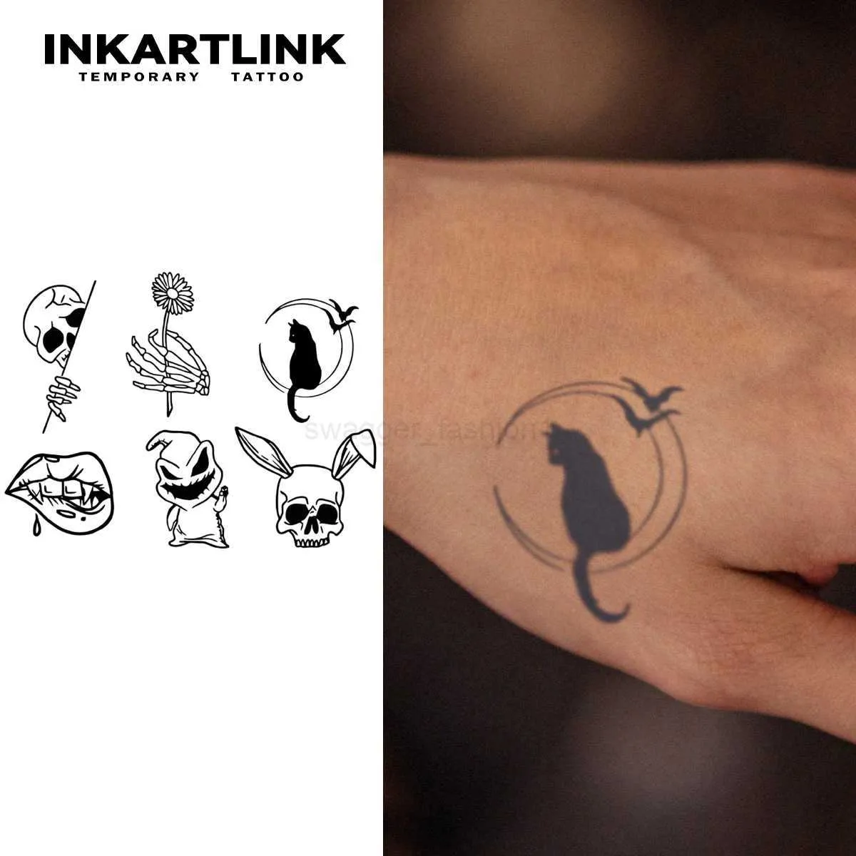 Tatuaje Temporal A Prueba De Agua: Tatuaje Mágico De Diseño Pequeño Que ...
