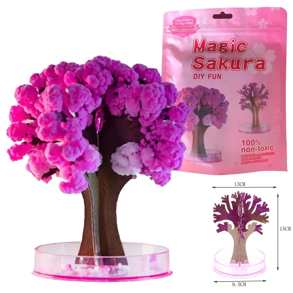Magic Sakura Growing Tree Kit - Crystal Cherry Blossom Paper Tree ...