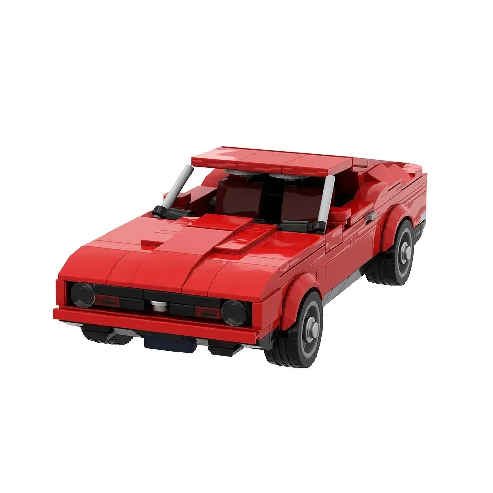 Ford Mustang Mach 1 Bricks Red Car Model Sport Car Vintage Building ...