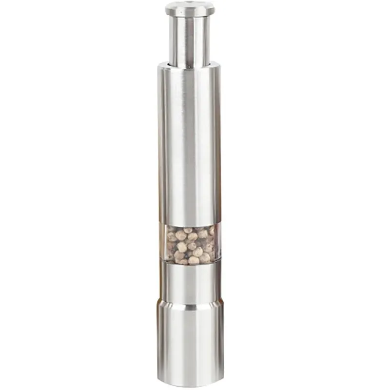 Premium Stainless Steel Pepper Grinder & Salt Mill Set with Stand ...