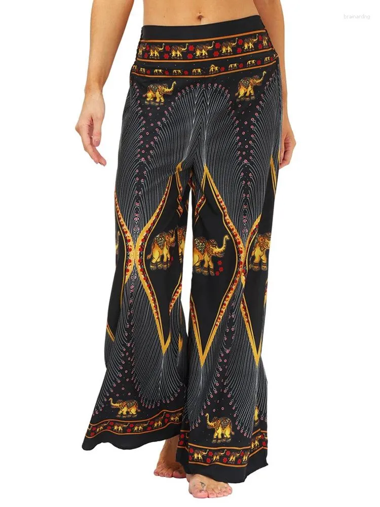 Women's Flowy Wide Leg Palazzo Pants - Casual Boho Hippie Beach Yoga from Dhgate Active Pants ...
