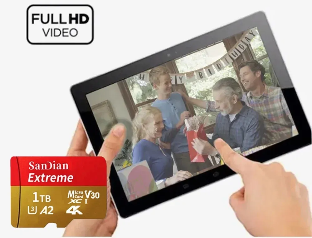 High-Speed Micro SD Card - 1TB/512GB/128GB TF Memory Card for Mobile ...