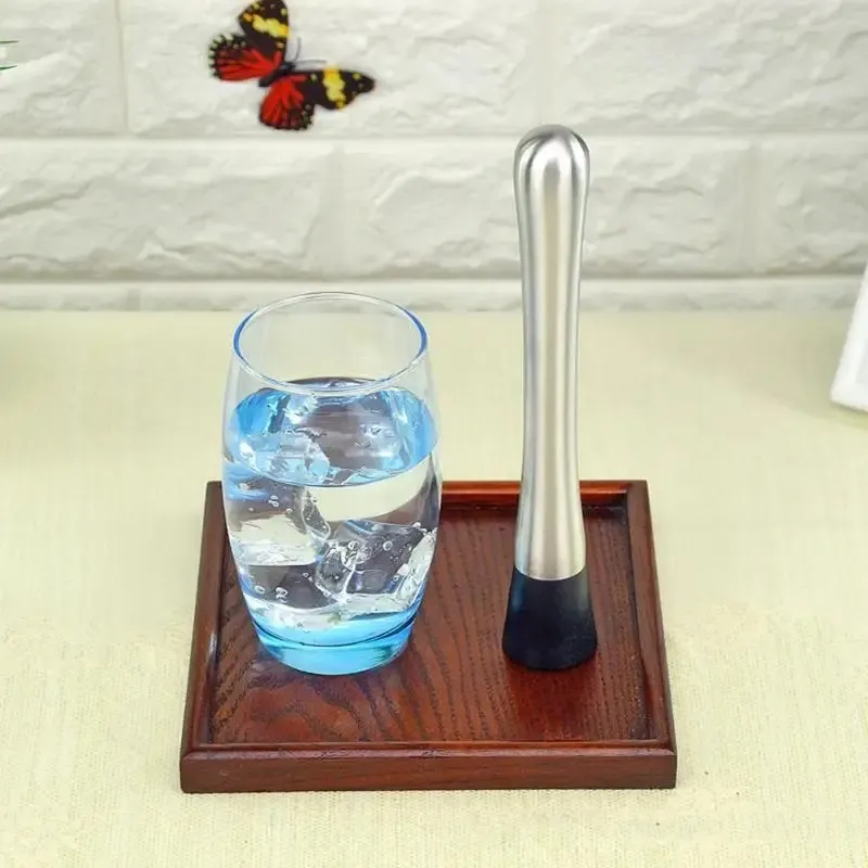 Stainless Steel Wine Mixing Stick With Crushing Hammer DIY Cocktail ...