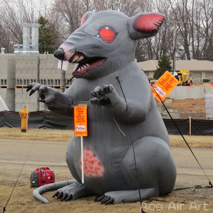 Wholesale 6mH/20ft Inflatable Rat Model Realistic Animal Mouse For ...