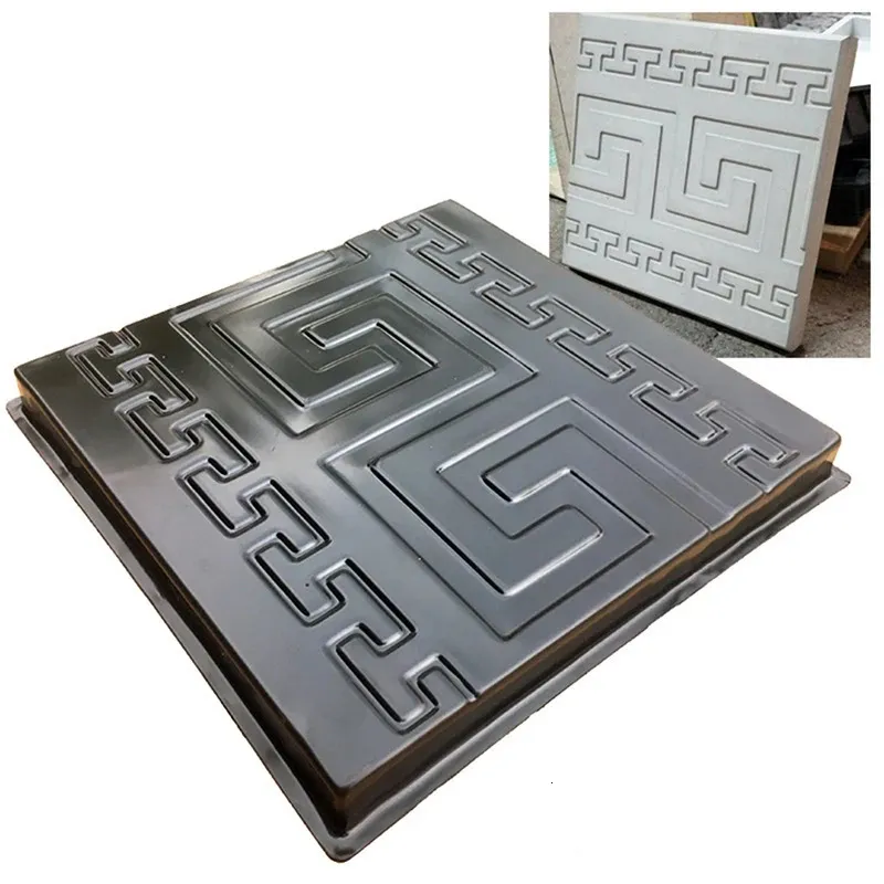 Plastic DIY Garden Paving Wall Brick Mould Reusable Pavement Mold ...
