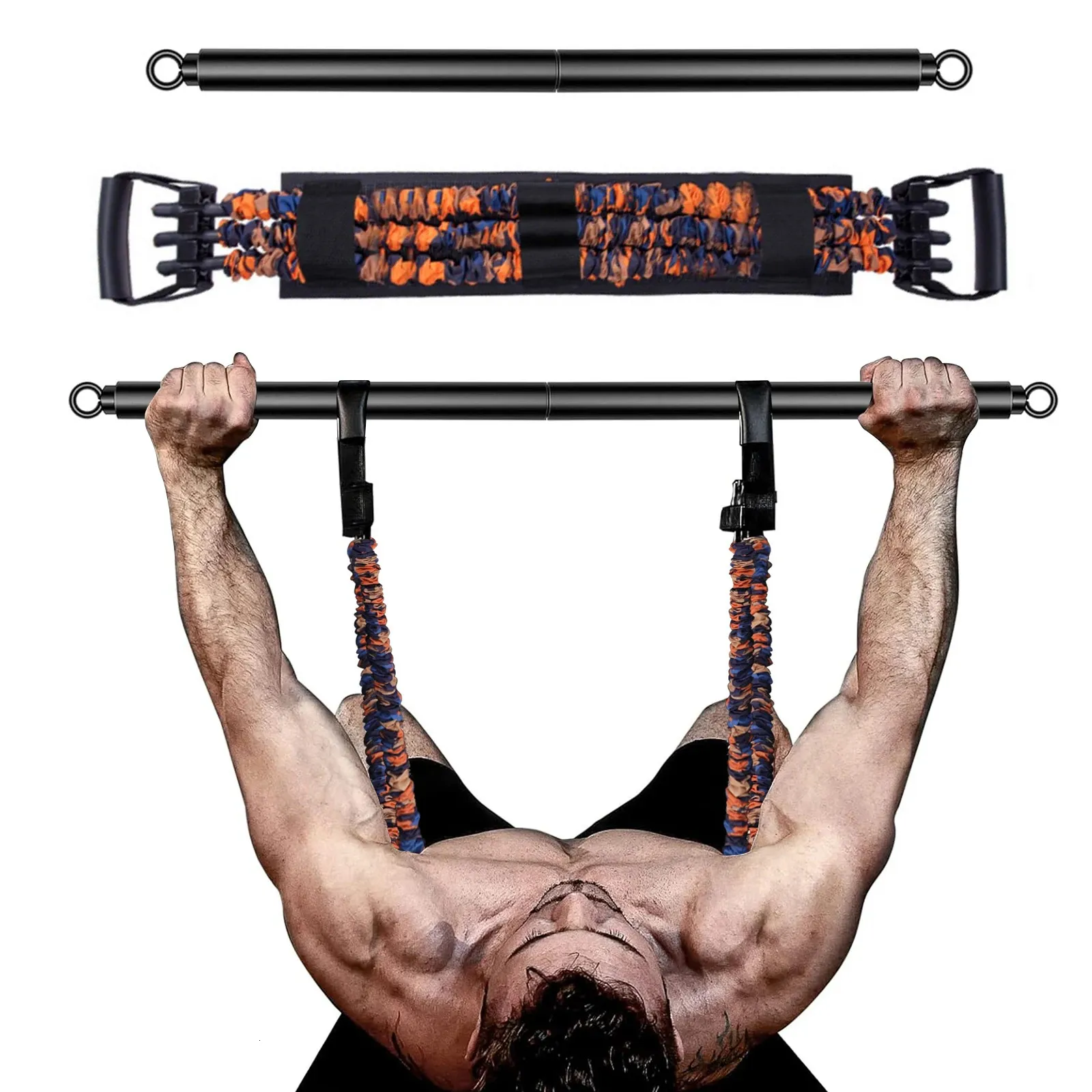 Mens Chest Muscle Push And Pull Bar Set Ideal For Abdominal Training ...