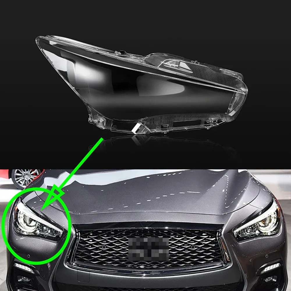 Clear Glass Replacement For Infiniti Q50/Q50L 2013 2019 Headlamp Lens Auto Shell With Plexiglass ...