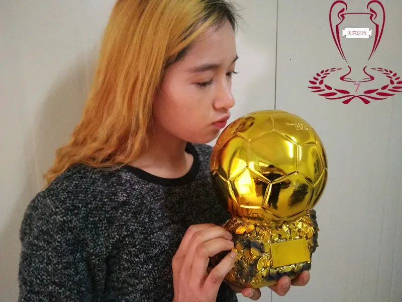 Gold Football Player Figurine - Handmade Trophy for Football Fans & Bar ...