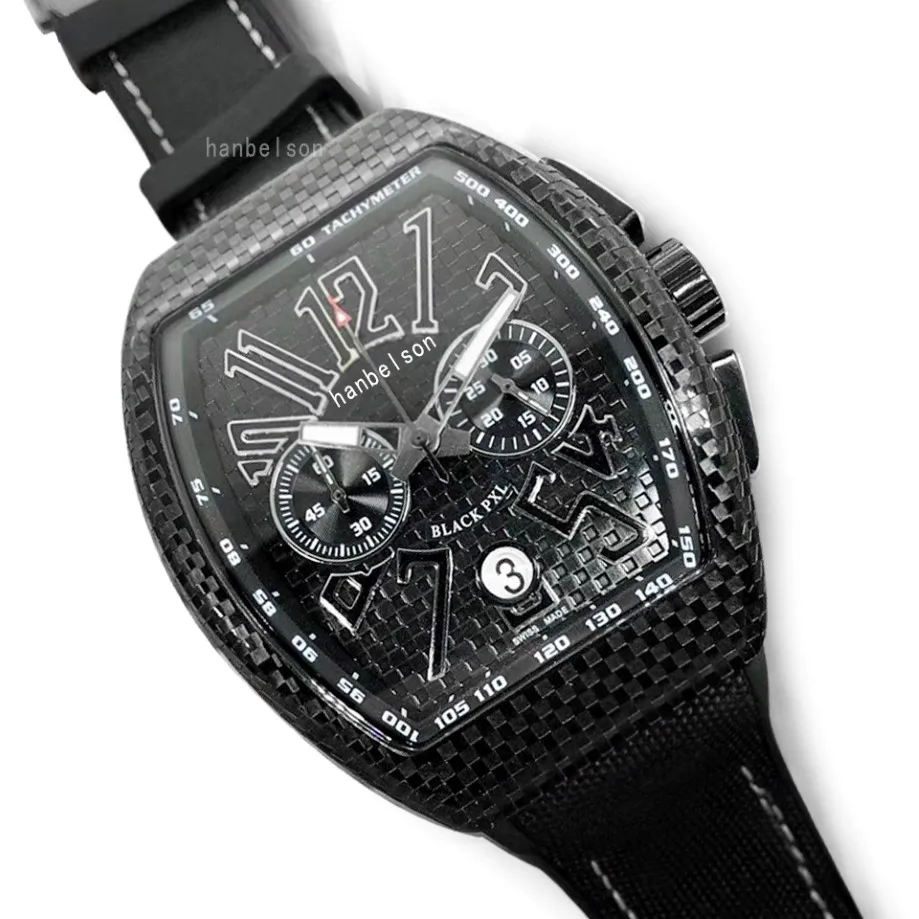Luxury Mens Sport Watch With Japan Quartz Movement, Wine Barrel Type ...