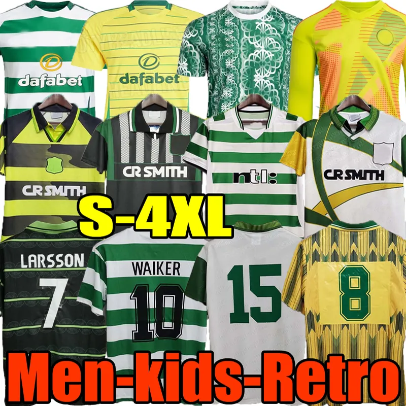 Retro Celtic LARSSON Ireland Soccer Kit KYOGO NAKAMURA FORREST Home ...